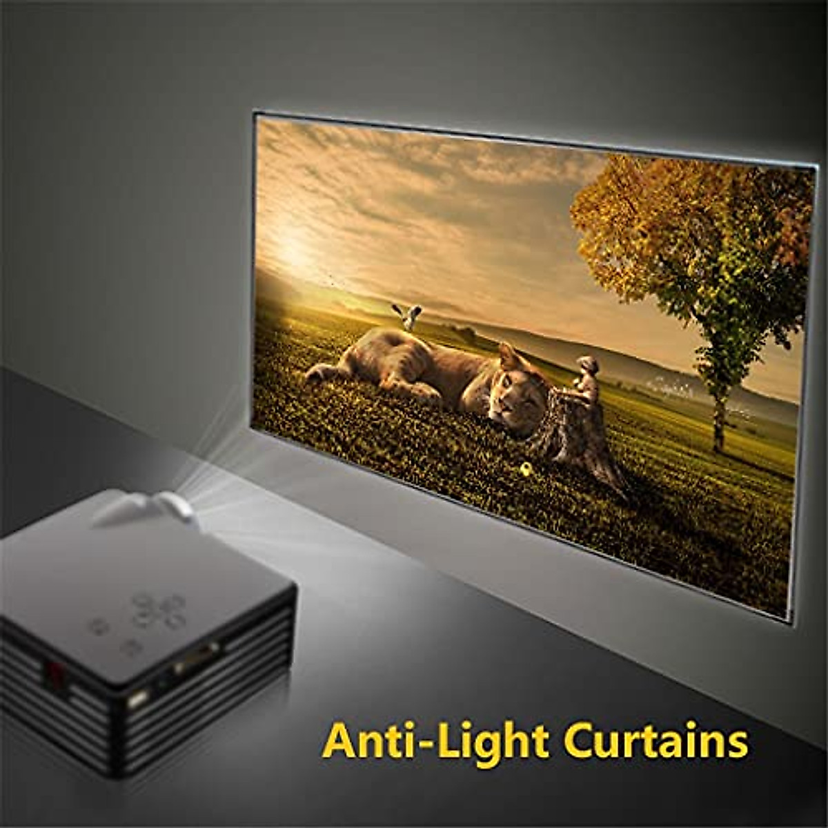 LLAMN Projector Screen Simple Anti-Light Curtains 16: 9 Portable Home 3D Digital Pojector Curtain Projection Screen ( Size : 72 inch )