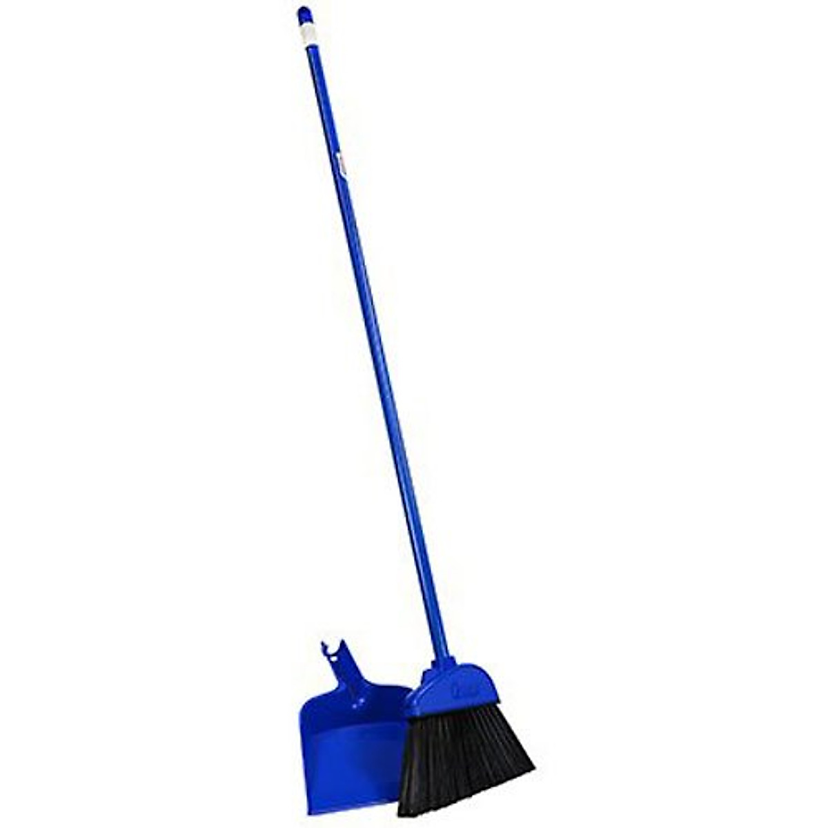 Quickie Angle Cut Broom and Dustpan, Durable Plastic Dustpan and Steel Handle Broom for Cleaning Sweeping Indoor