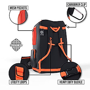 BALLISTIC IRON Heavy Duty Car Seat Travel Bag - Fits Convertible Car Seats, Infant Car Seats & Booster Seats - Carseat Cover For Airplane Travel - Carseat Travel Bag For Airplane - Car Seat Cover For Airplane Travel - Car Seat Bag - Car Seat Travel Bag Fo