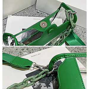 Clear Bag for Women Clear Crossbody Bag Clear Purse Stadium Approved Clear Shoulder Bag Satchel Hobo Bag Gift