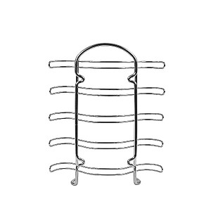 Spectrum Diversified Under The Shelf Mug Holder, Optional Mounting Slides Over Kitchen Cabinet Shelves, Holds Up to 8 Coffee Mugs & Tea Cups, 10 x 8.5 x 3 inches, Chrome