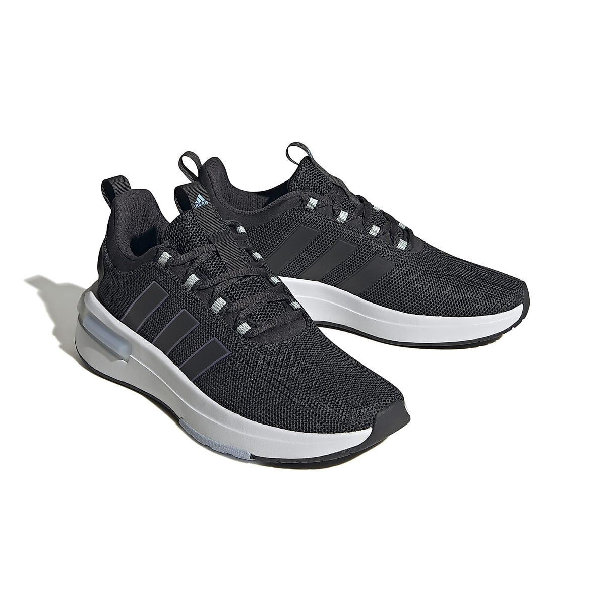 adidas Women's Racer Tr23 Sneaker, Carbon/Carbon/Blue Dawn, 7.5