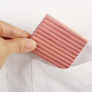 18 Pack, 2.75" Cedar Blocks for Clothes Storage, Aromatic Cedar Balls Rings Hangers Clothes Protector, Storage Accessories Closets & Drawers Freshener,Cedar for Chest