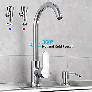 Stainless Steel Sink, 68 * 44cm Catering Sink, All-in-One Standing Utility Wash Basin single Bowl 304 Stainless Steel Catering Free Standing 1 Compartment for Restaurant Kitchen Laundry Garage