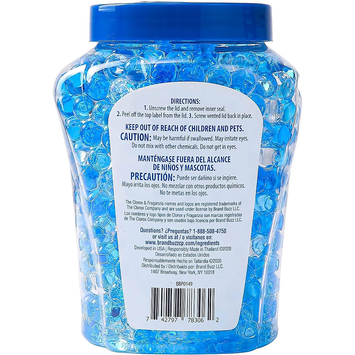 Clorox Fraganzia Crystal Beads Air Freshener in Morning Sky Scent - Long-Lasting Air Freshener Beads to Freshen Home, Car, or Office - 12 Oz Air Freshening Beads