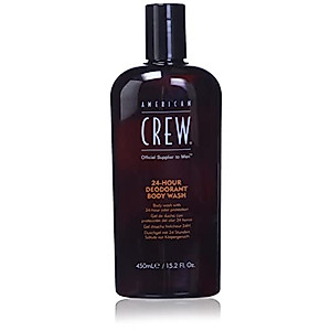 American Crew Men's Body Wash, Body Wash with 24 Hour Odor Protection, Deodorant Body Wash, 15.2 Fl Oz