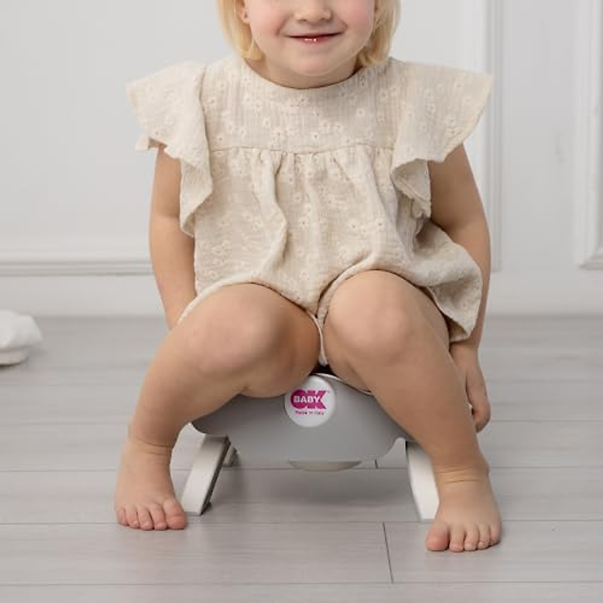 OKBABY On The Spot 3 in 1 Travel Potty Seat - Compact & Lightweight Design - Features Non-Slip Rubber Base - Removable Inner Bowl - Toilet Training Seat for Toddlers & Children, Turquoise