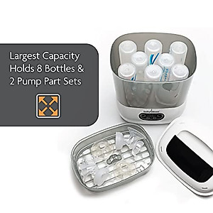 Baby Brezza Baby Bottle Sterilizer and Dryer Advanced – Electric Steam Sterilization Machine – Universal Sterilizing for All Bottles: Plastic + Glass + Pacifiers + Breast Pump Parts - HEPA Filtration