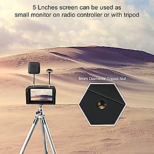 SoloGood 5.8Ghz FPV Goggles EV800D 5 Inch 40CH 800x480 FPV Receiver Display with DVR for FPV Quadcopter Drone RC Car