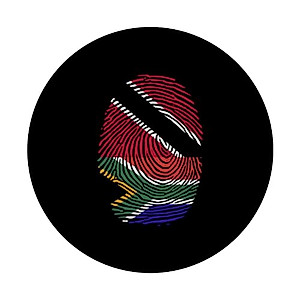 Trinidad South Africa Fingerprint Trini South African Roots PopSockets Standard PopGrip