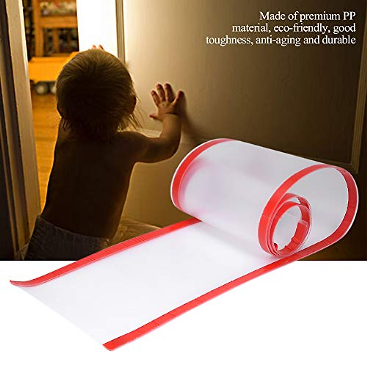 Baby Fingers Door Guard, Antiaging Baby Fingers Door Protector Good Toughness Door Pinch Protector Easy to Install for Home for School(Front Door Matte)