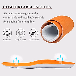 Men's Non Slip Work Shoes for Chef, Oil Resistant Chef Shoes for Men, Food Service Shoes for Restaurant, Zapatos de Cocina para Hombres Black