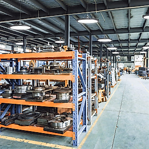 4 Pack Led High Bay Light 200W, 6500K UFO High Bay Led Shop Lights with 22000 lm, Durable High Bay Lighting with US Plug & Brackets, IP65 Commercial Light Fixture for Workshop, Warehouse