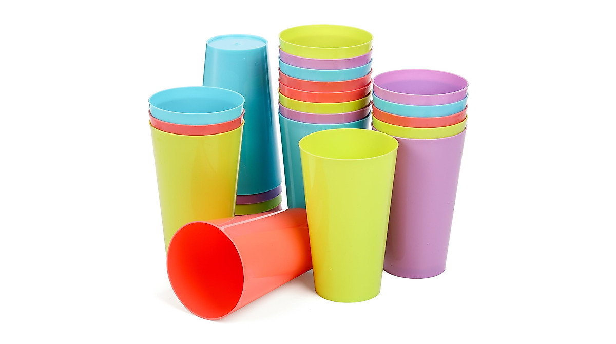 Pumtus 24 Pack Unbreakable Tumbler Cups - 13 OZ
