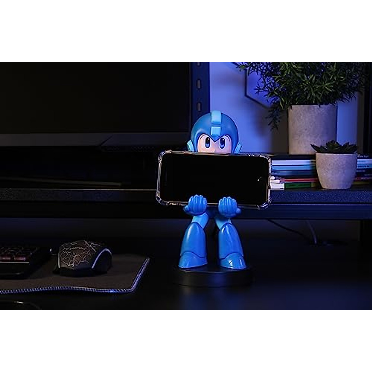 Mega Man "Rockman" Cableguy Controller Phone Holder Stand- compatible with Xbox, Play Station, Nintendo Switch and most smartphones (Xbox Series X///)