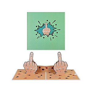DS. DISTINCTIVE STYLE Funny Birthday Cards Middle Finger Pop Up Card Gag Gifts for Adults
