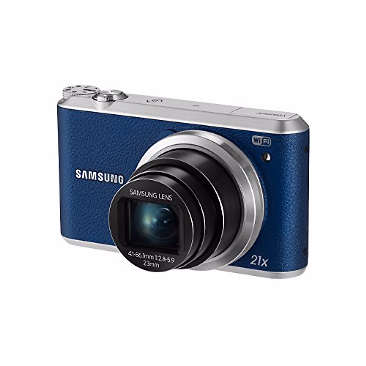 Samsung WB350F - 16.3MP BSI CMOS, 21X Optical Zoom, 3-inch LCD touchscreen, 1080p HD Video, Smart WiFi and NFC Digital Camera - Blue