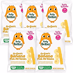 Baby Bellies Organic Banana Pick-me Sticks - Pack of 5