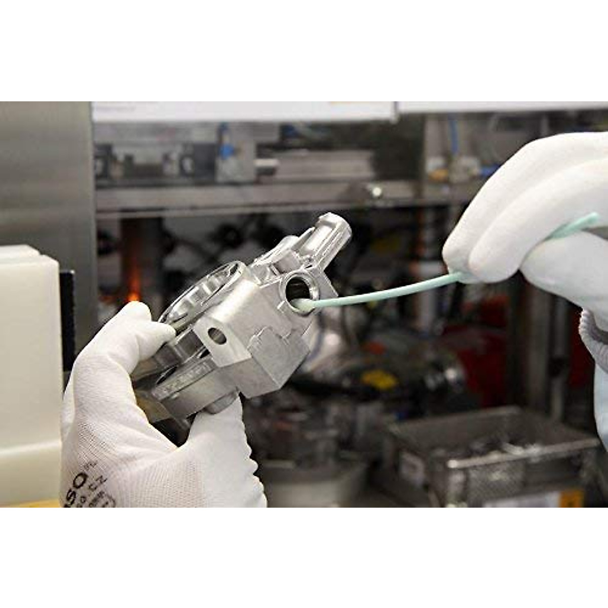 Ci Kyan 100pcs 6.45" Cleanroom Polyester Tip Long Cleaning Swabs with Flexible Paddle Head Cleaning for Optical Lens, Camera Sensors, Electronics, Groove Space and Hard-to-Reach Area CK-PS761B