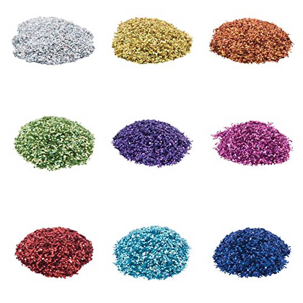 Sulyn Holographic Glitter Sample Pack, Non-Toxic Variety Pack, 9 Assorted Colors, 0.63 ounces, 18 grams, SUL6654-97
