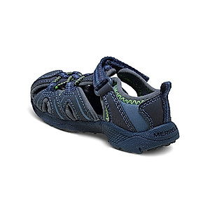 Merrell Hydro Sport Sandal, Navy/Green, 2 US Unisex Little Kid