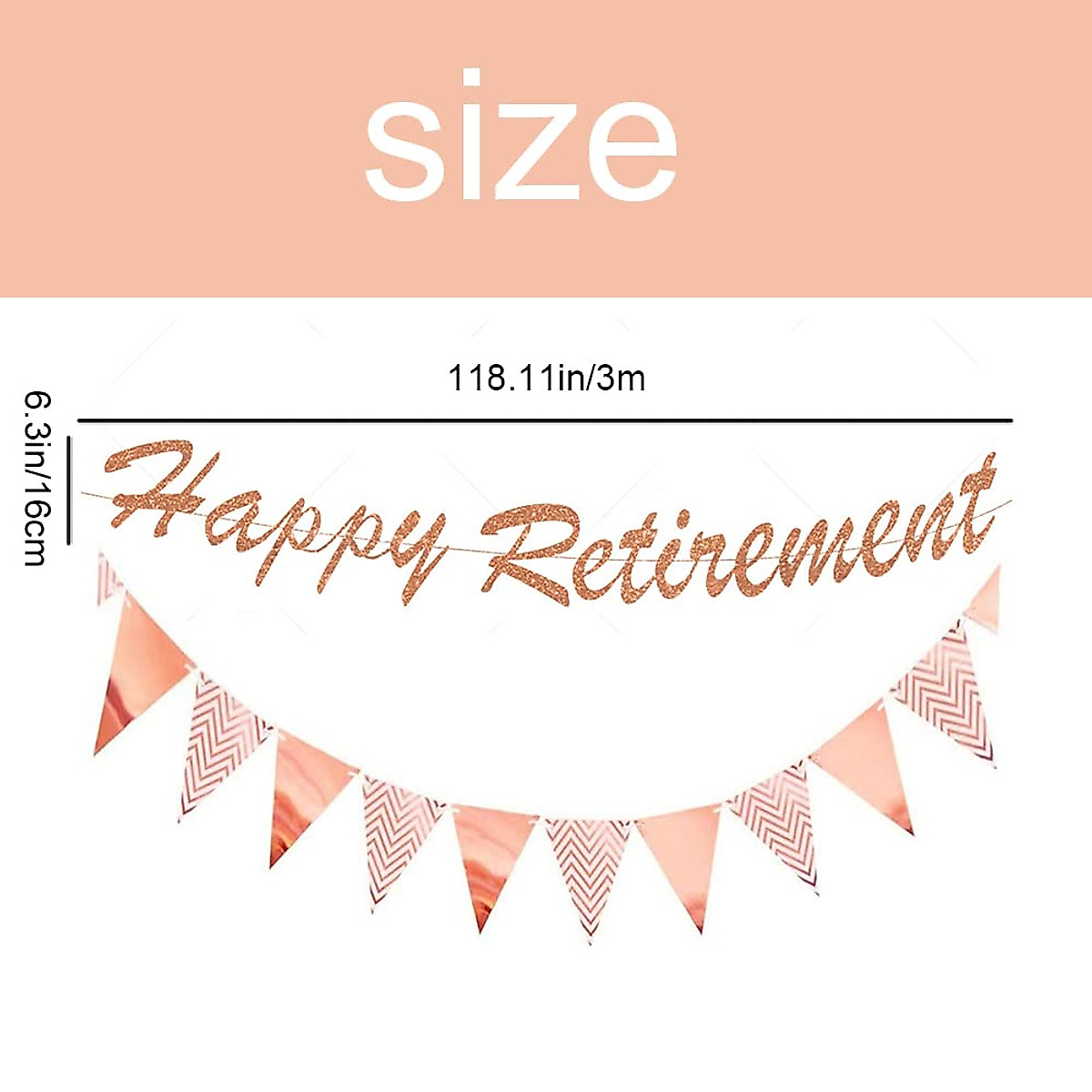 Retirement Banner Hanging Retirement Flag Creative Retirement Bunting for Wall and Balcony