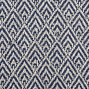 DII Diamond Throw Collection Cotton Woven, 50x60, Nautical Blue