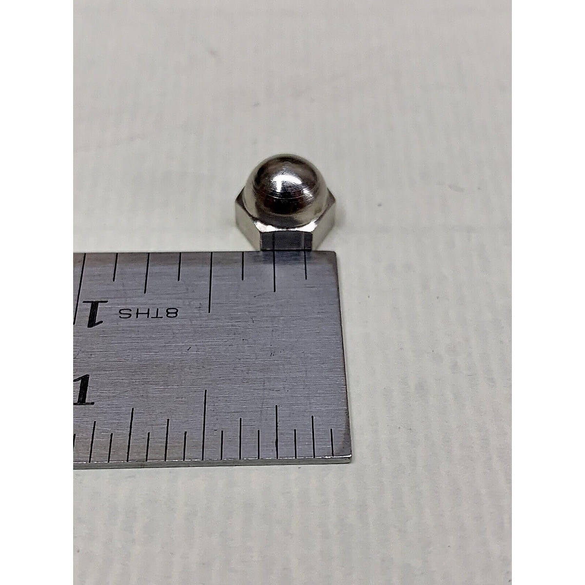 (50) 10-32 Brass Nickel Plated Acorn Chrome Dome/Cap Hex Nut #10 x 32 10/32