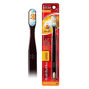 Brush Buddies Caress Whitening Manual Toothbrush, Post Surgical Toothbrush, Soft Bristle Toothbrush for Sensitive Teeth and Gums, Enamel Toothbrush