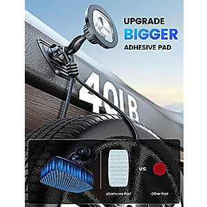 eSamcore Magnetic Phone Holder for Car, iPhone MagSafe Car Mount Strong Phone Magnet for Car Dashboard Cell Phone Holder Car Fits Mag Safe iPhone 14/13/ 12 Pro Max & Android Phones