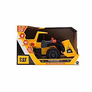 CAT Construction Toys, CAT Construction 11.5" Power Haulers 2.0 Wheel Loader, Lights and Sounds, Ages 3 and up