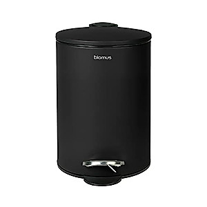 Blomus TUBO Pedal Bin Wastepaper Basket 3Liter Black