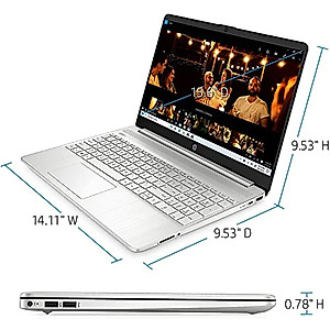 HP Newest Laptop, 15.6" Full HD Touchscreen, Intel Core i7-1165G7, 32GB RAM, 1TB PCIe SSD, Backlit Keyboard, Fingerprint Reader, Webcam, WiFi 5, HDMI, Type-C, Bluetooth, Windows 11 Home, Silver