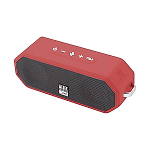 Altec Lansing LifeJacket H2O 4 - Waterproof Bluetooth Speaker, Durable & Portable Speaker with Voice Assistant, 10 Hour Battery Life & 100 Foot Range, True Red