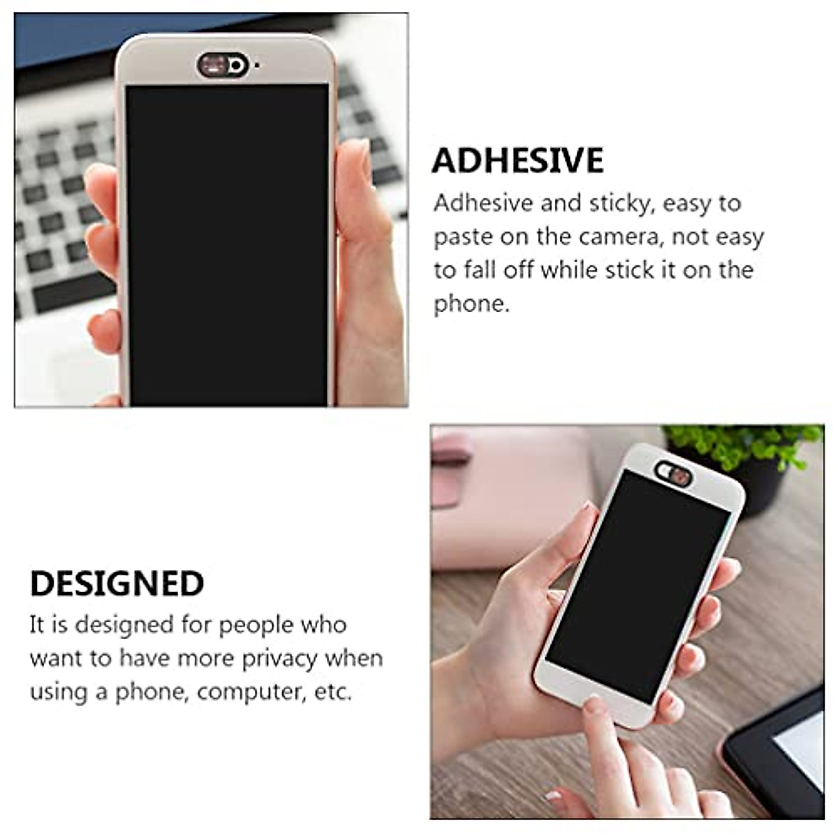 Cartoon Bear Camera Cover Slide: 3PCS Cute Animal Pattern Webcam Protection Cover Slide Phone Camera Blocker Ultra Thin Cover Slide for Laptop Tablet Mobile Phone