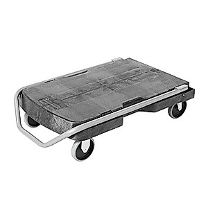 Rubbermaid Commercial Products Convertible Folding Utility Dolly/Cart/Platform Truck with wheels, FG440100BLA, 500 lbs Capacity, Black