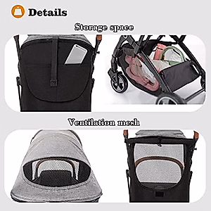 Blahoo Lightweight Baby Stroller, Folding Compact Travel Stroller for Airplane, Umbrella Stroller for Toddler(Gray)