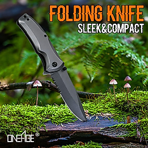 Dad Gifts for Fathers Day,Pocket Knife for Men,Christmas Stocking Stuffers for Boyfriend,Anniversary Birthday Gifts for Him Husband,Groomsman Gifts,Cool Folding Knife For Camping Hiking Fishing Survival