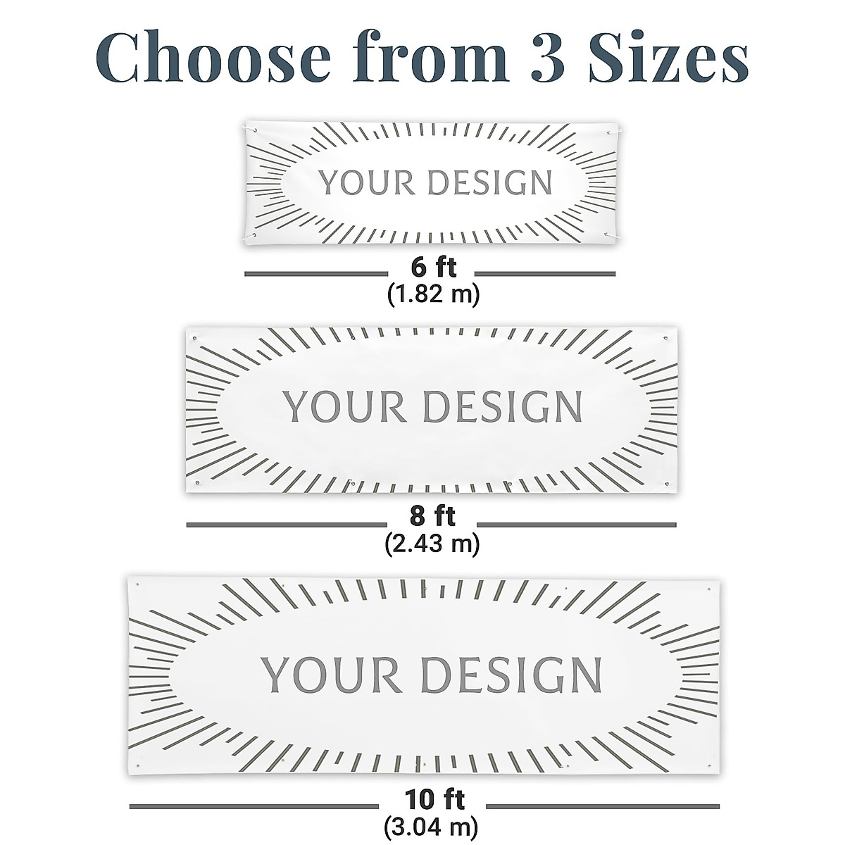 Let's Make Memories Personalized Graduation Photo Banner - Blue - Class of 2023 Banner - Dream Big Banner- Customize with Name, Year, Photo - 6ft