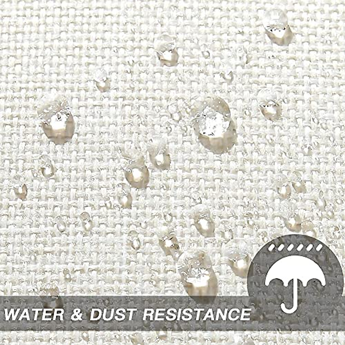 OTOSTAR Set of 2 Outdoor Pillow Covers 18x18 Inch Waterproof Decorative Throw Pillow Covers Geometry Pillowcases Square Cushion Case Garden Pillows Shell for Couch Patio Furniture Tent Balcony (Grey)