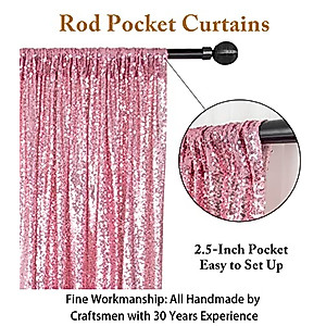 ShiDianYi 4FTX6FT-Fuchsia Pink-Sequin Photo Backdrop, Wedding Photo Booth,Photography Background (Fuchsia Pink)