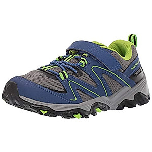 Merrell Trail Quest Hiking Sneaker, Blue/Green, 3 US Unisex Big Kid