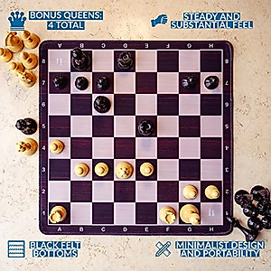 Prevision Chess - Chess Sets for Adults Unique Themed - Ecliptic Design Exotic Chess Set - 34 Weighted Chess Pieces - Roll Up Chess Boards for Adults - Travel Chess Set for Kids