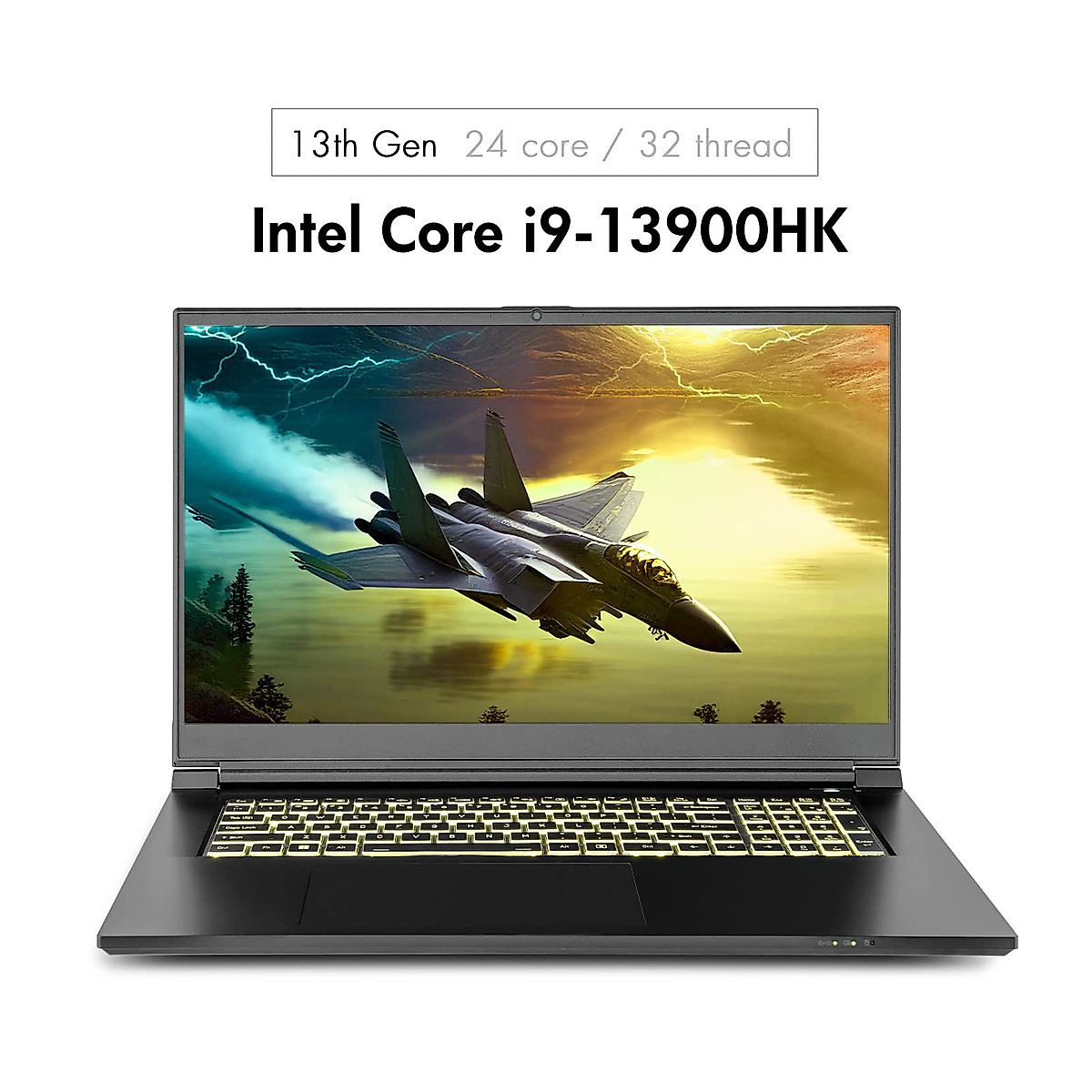 Sager 2023 NP7881C Gaming Laptop, 17.3 Inch FHD 144Hz 72% NTSC, Intel i9-13900HX, RTX 4050 6GB, 32GB RAM, 1TB Gen4 NVMe SSD, TBT 4, Win 11