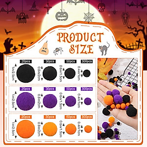 1200 Pcs Pom Poms Balls for Winter Valentine Crafts Home Office School Garlands Decor(Yellow, Brown, Orange)