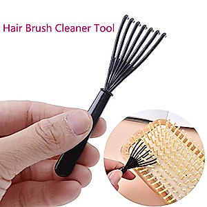 GBSTORE Detangling Hair Brush Airbag Comb Massage Comb with 2 Pcs Hair Brush Cleaner Rakes for Curly Hair, Wet Dry and Girls, Women