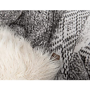 Rugs.com Monte Carlo Collection Rug – 5' x 8' Dark Gray Medium Rug Perfect for Living Rooms, Large Dining Rooms, Open Floorplans