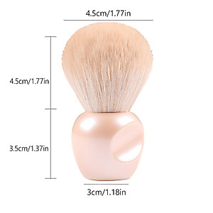 BQAN Nail Dust Brush Nail Art Dust Powder Remover Brush Nail Arts Dust Cleaner Brush Soft Kabuki Cleaner Brush for Makeup or Acrylic UV Gel Nail Arts (Pearl Pink)
