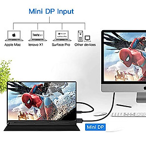 Eyoyo Portable Computer Monitor 4K Gaming Monitor 13.3 inch 3840x2160 UHD IPS Display USB-C Monitor Compatible with Mac Laptop PS4 Xbox One Smartphone