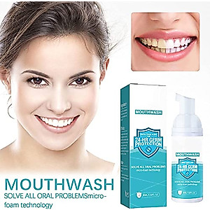 Teeth Mouthwash Foam - Teeth Calculus Removal, Teeth Whitening Mousse Foam Refreshing Breath Deep Cleaning Toothpaste, Eliminating Bad Breath, Preventing and Healing Caries (3pc)